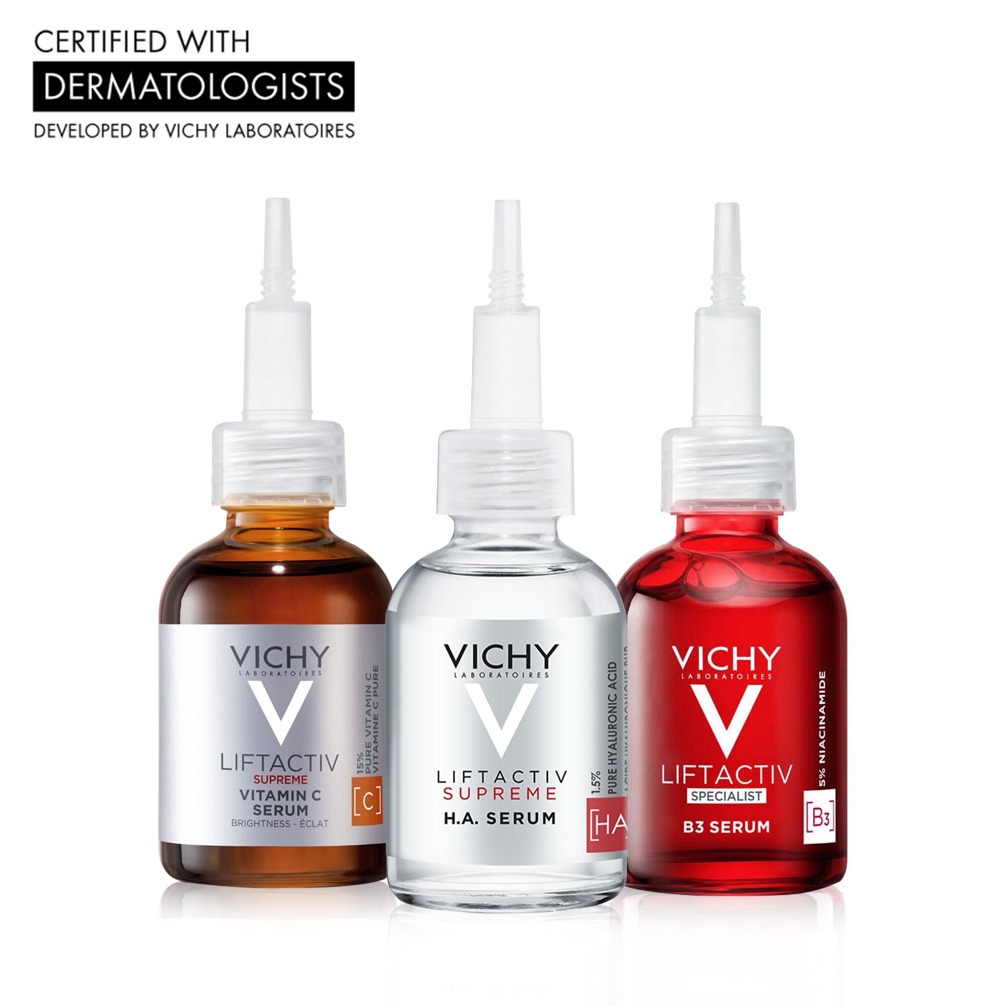 Super Serums Trio Set | Vitamin C, B3 & Hyaluronic Acid | Vichy